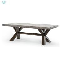 China GRC Concrete Outdoor Coffee Table Modern Rock Design Heavy Duty Weather Resistant Custom Size for sale