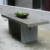 China GRC Concrete Outdoor Coffee Table Modern Rock Design Heavy Duty Weather Resistant Custom Size for sale
