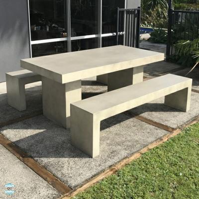 China GRC Concrete Outdoor Coffee Table Modern Rock Design Heavy Duty Weather Resistant Custom Size for sale