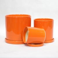 China QUANGUI QG-CM018 Ceramic Flower Pots with Drainage Holes - Small Round Lightweight Planters for sale