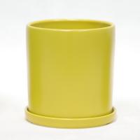 China QUANGUI QG-CM020 Glossy White Ceramic Plant Pot - 1.5L Capacity with Drainage for Indoor Plants for sale