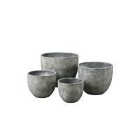 China Durable GRC Fiber Cement Flower Planters with Drainage Hole - Custom Sizes Available for Indoor/Outdoor Use for sale
