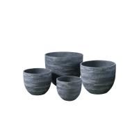 China Durable GRC Fiber Cement Flower Planters with Drainage Hole - Custom Sizes Available for Indoor/Outdoor Use for sale