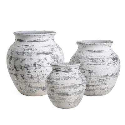 China Durable GRC Fiber Cement Flower Planters with Drainage Hole - Custom Sizes Available for Indoor/Outdoor Use for sale
