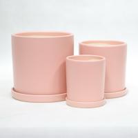 China Small Clay Pottery Plant Holders 4 Inch Ceramic Pots with Drainage Holes for Indoor Flower Arrangements for sale