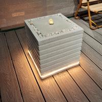 China QUANGUI RF-2615 Large Resin Fountain with LED Lighting and Continuous Water Flow - Weatherproof Outdoor Decor for sale