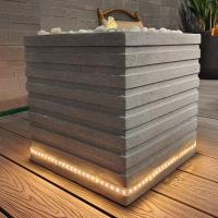 China QUANGUI RF-2615 Large Resin Fountain with LED Lighting and Continuous Water Flow - Weatherproof Outdoor Decor for sale