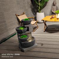 China 20mm Thick Resin Fountain Electric Water Feature with LED - Indoor/Outdoor Decoration Kit for sale