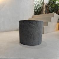 China 330×330×290mm Round Recycled Plastic Planters - Lightweight PE Flower Pots with Custom Logo Options for sale