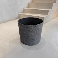 China 330×330×290mm Round Recycled Plastic Planters - Lightweight PE Flower Pots with Custom Logo Options for sale