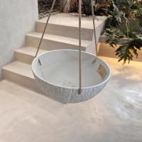 China Round Plastic Hanging Planters 260x260x120mm - Lightweight ISO Certified Flower Pots with Custom Logo Options for sale
