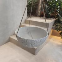 China Round Plastic Hanging Planters 260x260x120mm - Lightweight ISO Certified Flower Pots with Custom Logo Options for sale
