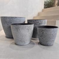 China QUANGUI Plastic Flower Pots 178-305mm with Drainage Holes for Outdoor Trees and Indoor Plants for sale