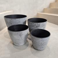 China QUANGUI Plastic Flower Pots 178-305mm with Drainage Holes for Outdoor Trees and Indoor Plants for sale