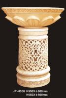 China QUANGUI QG-S001 Sandstone Flower Pots - Waterproof Fireproof Small Round Planters for Indoor Outdoor Use for sale