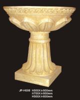 China QUANGUI Natural Sandstone Flower Pots QG-S005 - Waterproof Fireproof Hand-Carved Planters for Indoor Outdoor Use for sale