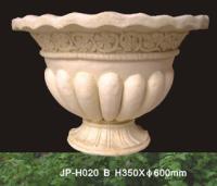 China QUANGUI Natural Sandstone Flower Pots QG-S005 - Waterproof Fireproof Hand-Carved Planters for Indoor Outdoor Use for sale