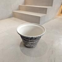 China QUANGUI QGP 90-8043 Plastic Flower Pot - 30 Unit MOQ, $3.28 Price with Built-in Drainage Holes for sale