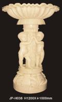 China Hand Carved Sandstone Flower Pots - Lightweight 10-Piece Minimum Order with SGS Certification for sale