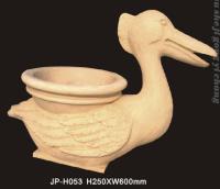 China QUANGUI QG-S010 Sandstone Flower Pots - 10 Piece Minimum Order, 30 Day Delivery for 40HQ Container for sale