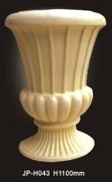 China Lightweight Sandstone Planter Pot QG-S011 - Large Round Container with SGS Certification, 10pc MOQ for sale