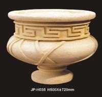 China QUANGUI Customized Lightweight Sandstone Flower Pots - 10 Piece MOQ, SGS Certified for Outdoor Garden Decoration for sale