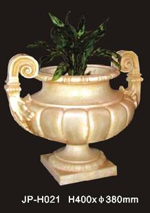 China Customized Sandstone Garden Pots QG-S013 - Large Size, Waterproof & Fireproof Planters for Landscape Design for sale