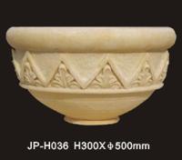 China Hand Carved Sandstone Flower Pots - All Weather Outdoor Planters with SGS Certification - 30 Day Delivery for sale