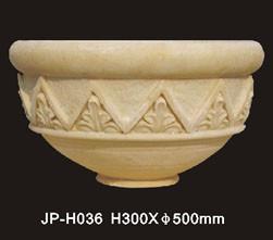 China Hand Carved Sandstone Flower Pots - All Weather Outdoor Planters with SGS Certification - 30 Day Delivery for sale