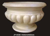 China Hand Carved Sandstone Flower Pots - All Weather Outdoor Planters with SGS Certification - 30 Day Delivery for sale