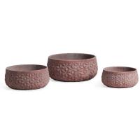China 6-Inch GRC Planter Pots - UV Resistant Handmade Ceramic Garden Planters with Drainage Hole for sale
