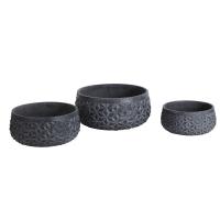China 6-Inch GRC Planter Pots - UV Resistant Handmade Ceramic Garden Planters with Drainage Hole for sale