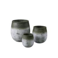 China QUANGUI 6-inch GRC Planter Pots - Ceramic Handmade Planters with UV & Frost Resistance for sale