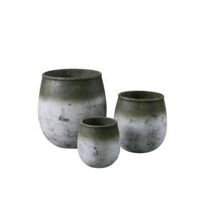 China QUANGUI 6-inch GRC Planter Pots - Ceramic Handmade Planters with UV & Frost Resistance for sale