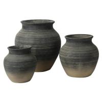 China QUANGUI GRC Planter Pots - 6 Inch Round White Concrete Planters for Indoor and Outdoor Use for sale