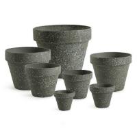 China QUANGUI QG-C012 6-Inch GRC Planter Pots - Frost Resistant Ceramic Planters for Indoor and Outdoor Gardens for sale