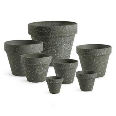 China QUANGUI QG-C012 6-Inch GRC Planter Pots - Frost Resistant Ceramic Planters for Indoor and Outdoor Gardens for sale
