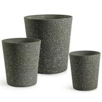 China QUANGUI QG-C012 6-Inch GRC Planter Pots - Frost Resistant Ceramic Planters for Indoor and Outdoor Gardens for sale