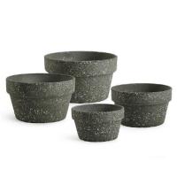China QUANGUI QG-C013 6-Inch GRC Planter Pots - Handmade Fiber Cement Planters with UV & Frost Resistance for sale