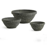 China QUANGUI QG-C013 6-Inch GRC Planter Pots - Handmade Fiber Cement Planters with UV & Frost Resistance for sale