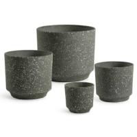China GRC Planter Pots 5-6 Year Outdoor Lifespan Frost Resistant Fiber Cement Planters for sale