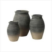 China GRC Cement Scrub Surface Planter Pots - 5-6 Year Outdoor Lifespan, Custom Finishing Options for sale