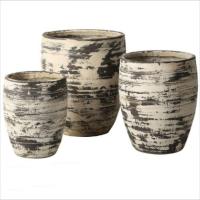 China Hand Carved GRC Planter Pots - Round Arch Design with 7-8 Year Lifespan and Fireproof Construction for sale