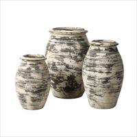 China Hand Carved GRC Planter Pots - Round Arch Design with 7-8 Year Lifespan and Fireproof Construction for sale