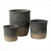 China QUANGUI QG-C021 GRC Planter Pots - 5-6 Year Outdoor Lifespan, Frost Resistant Round Cement Planters with Drainage Holes for sale