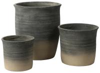 China QUANGUI QG-C021 GRC Planter Pots - 5-6 Year Outdoor Lifespan, Frost Resistant Round Cement Planters with Drainage Holes for sale