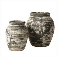 China GRC Fiber Cement Round Flower Planter 5-6 Years Outdoor 7-8 Years Indoor for sale