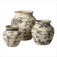 China GRC Fiber Cement Round Flower Planter 5-6 Years Outdoor 7-8 Years Indoor for sale