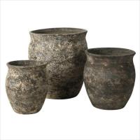 China Custom GRC Planters Dual Drainage Holes Matte Surface 5-6 Year Outdoor Lifespan for sale
