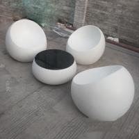 China FRP Fiberglass Furniture Sets - 45-50 Day Production, 10 Set MOQ, Customizable Tables & Chairs for sale